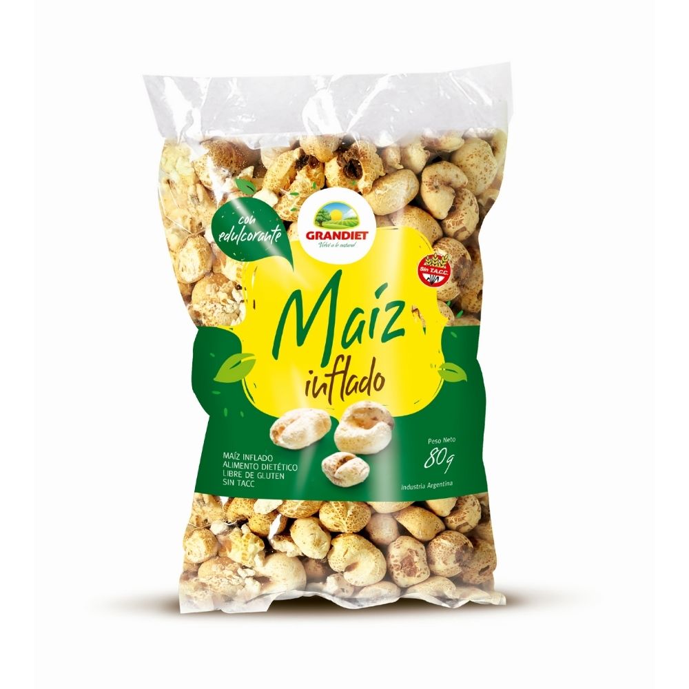 Maiz Inflado Grandiet con edulcorante x 80 Gr - hiperlibertad