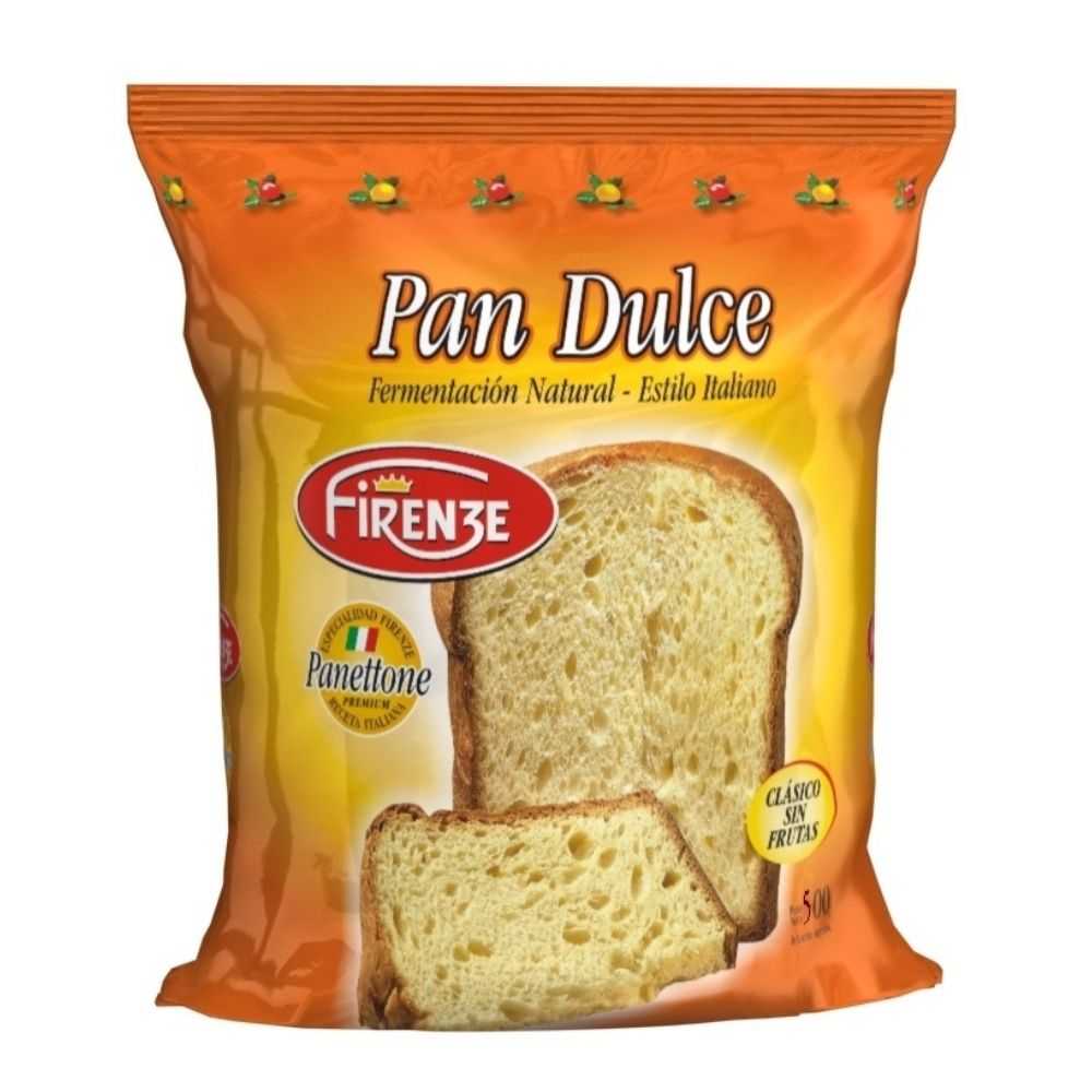 PAN DULCE FIRENZE SIN FRUTA X 500 GR - hiperlibertad