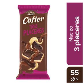 Chocolate Cofler Tres Placeres 55Gr - hiperlibertad