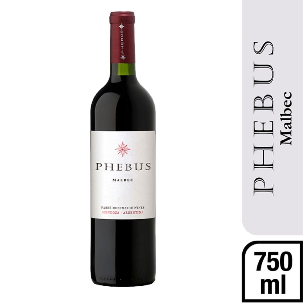 VINO PHEBUS MALBEC X750ML - hiperlibertad