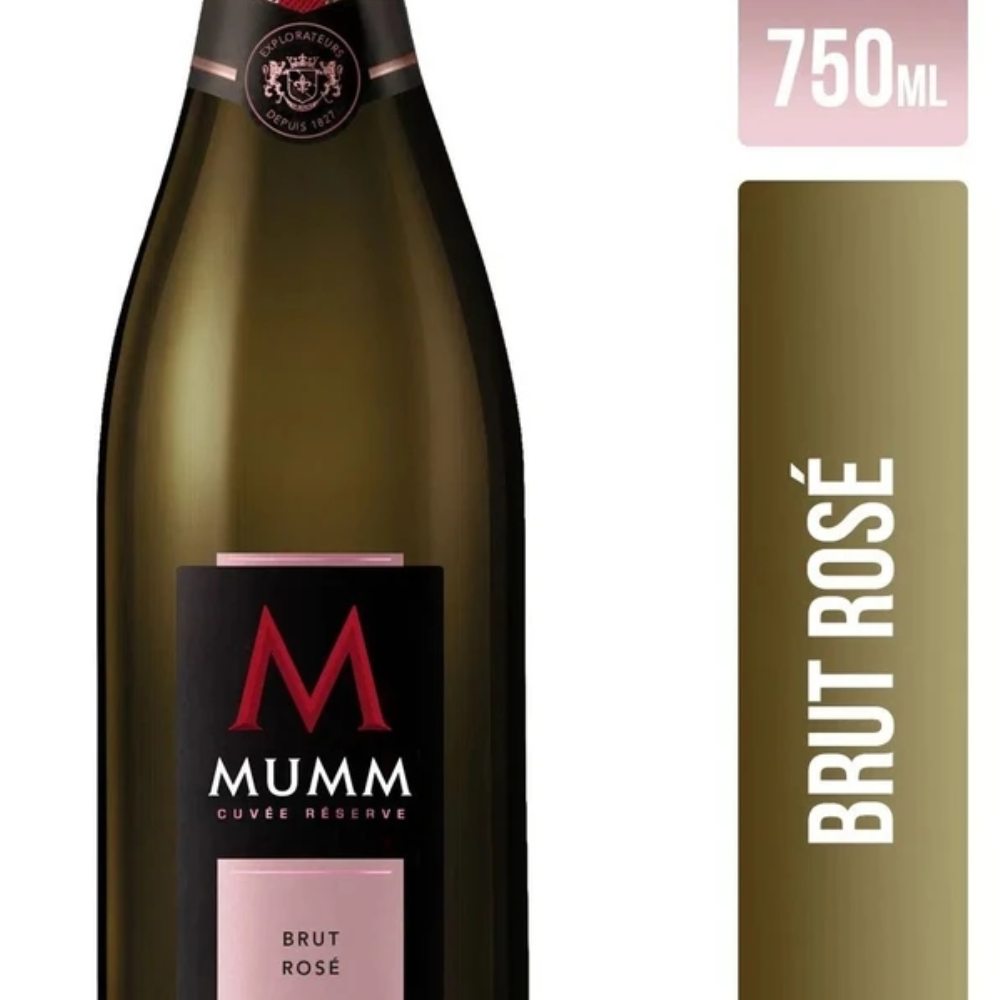 CHAMPAGNE ESPUMANTE MUMM CUVÉE RESERVE BRUT ROSÉ 750 CC - hiperlibertad