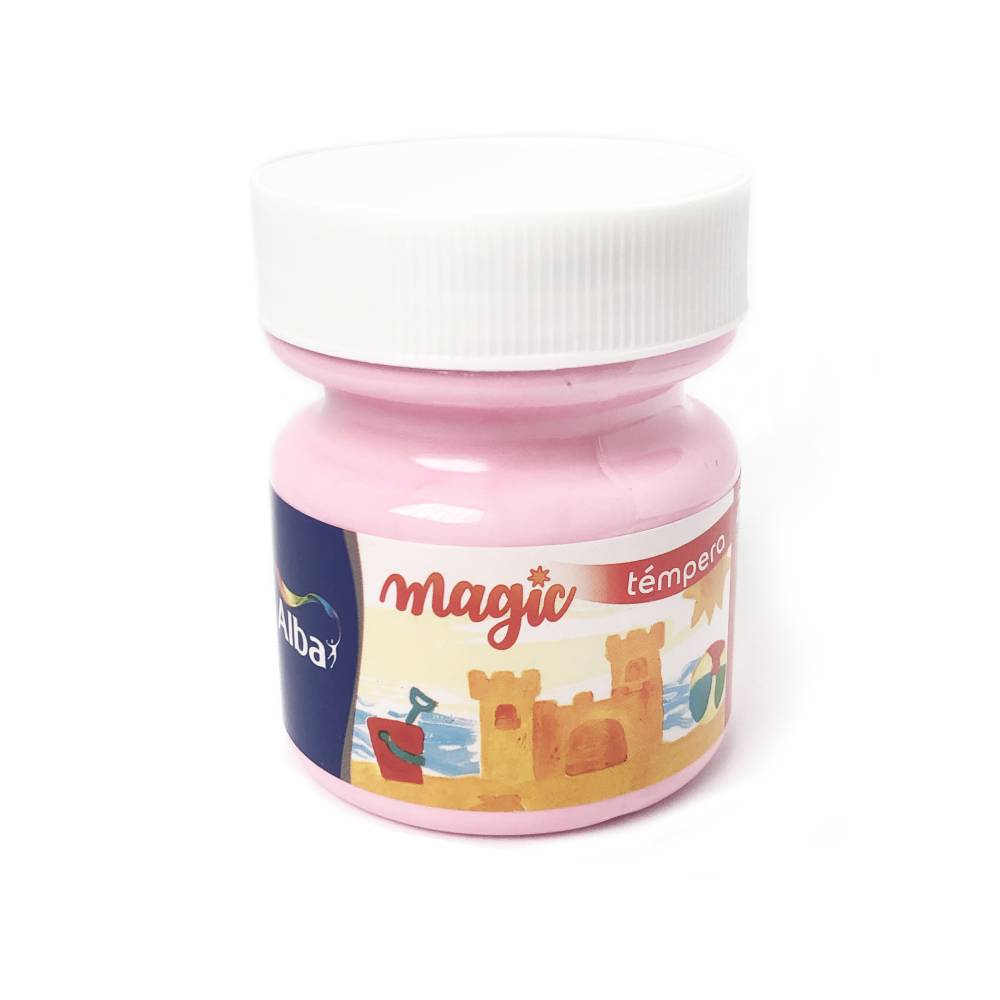 TEMPERA ALBAMAGIC ALBA COLOR ROSA PASTEL POTE X 275 Gr - hiperlibertad