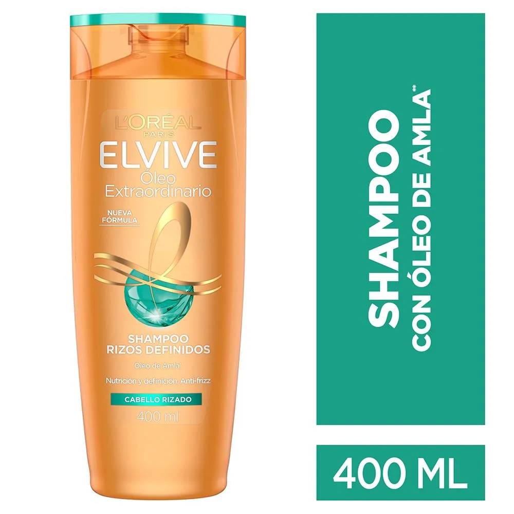 Shampoo Elvive Oleo Extraordinario Rizos Definidos X 400 Ml Hiperlibertad