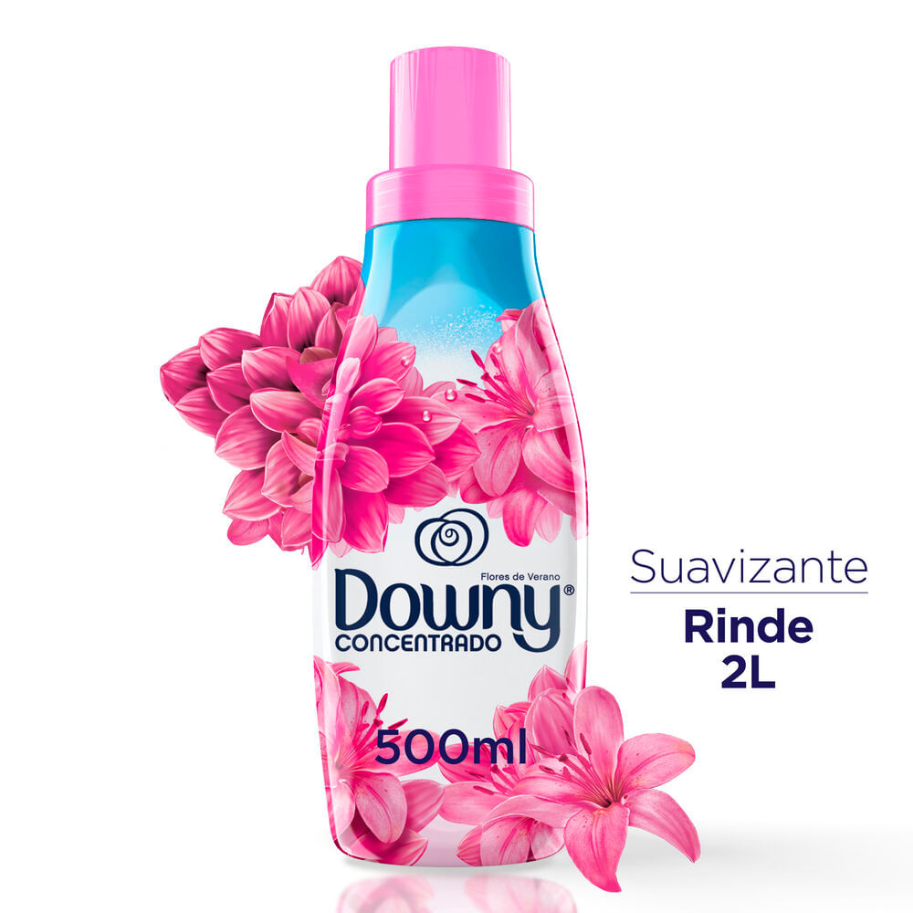 Suavizante de Telas Downy Flores de Verano Concentrado 500 ml ...