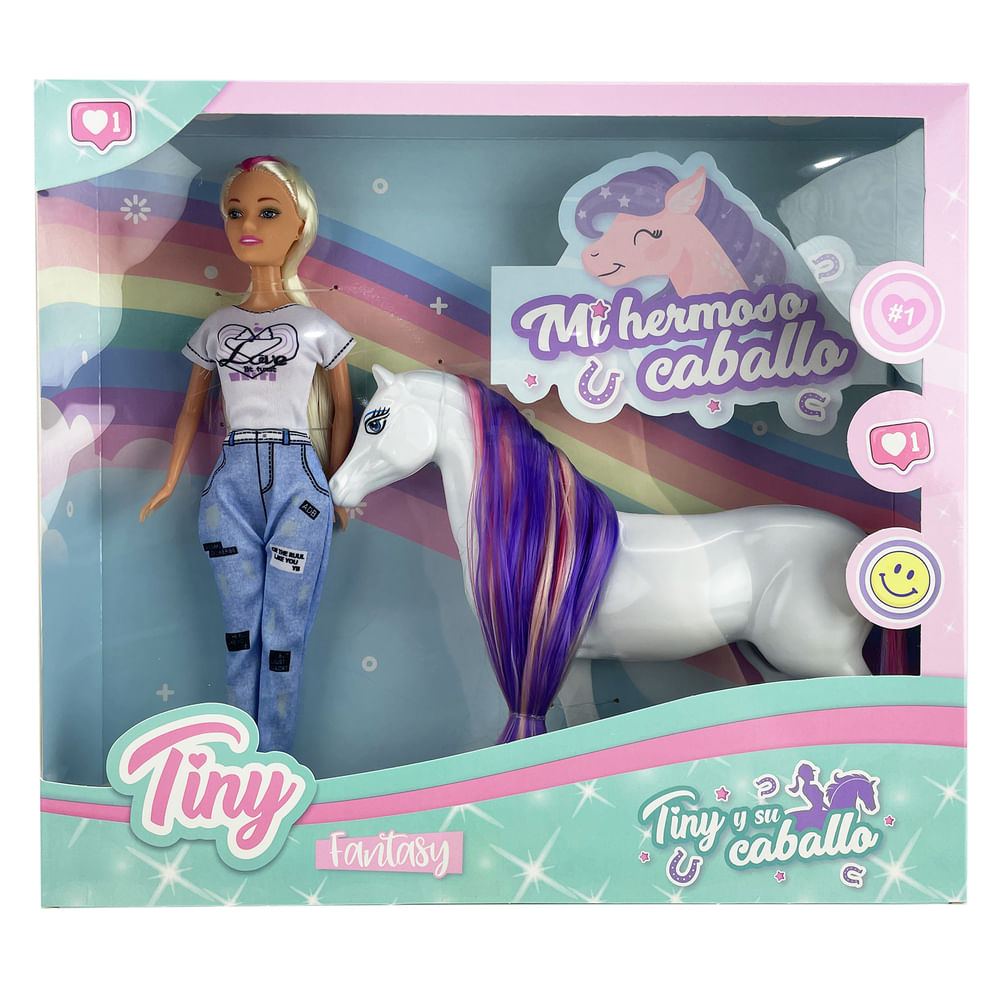 MUÑECA TINY Y SU CABALLO - hiperlibertad