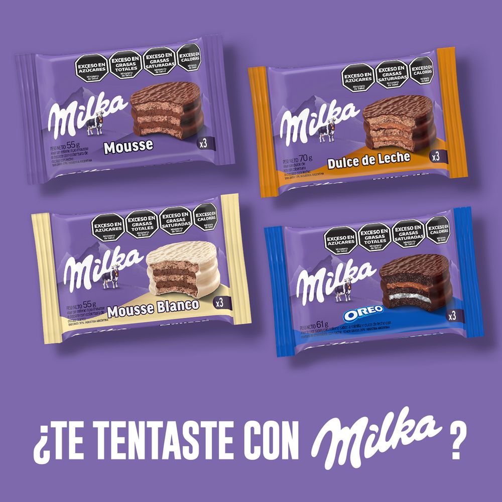 Alfajor Triple Milka Mousse Blanco 55g - hiperlibertad